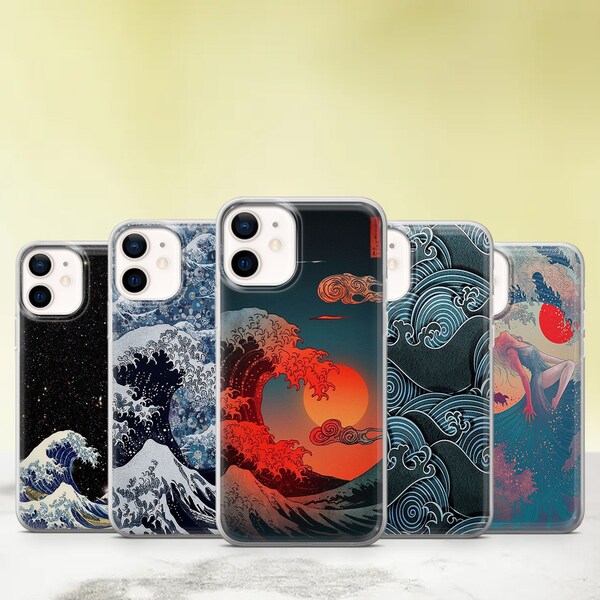 Japanese Great Wave Phone Case - Etsy