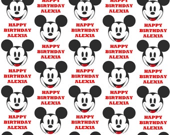 Mickey Mouse Wrapping Paper - Etsy UK