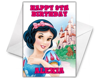 Snow White Birthday Card | Etsy