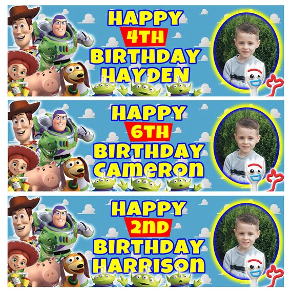 Toy Story Personalised Birthday Wall Sign TOY STORY PHOTO Personalised ...