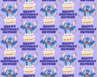 Stitch Gift Wrap | Etsy