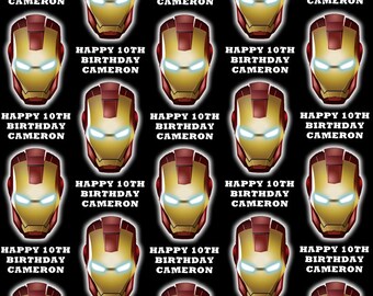 Wrapping Paper Iron Man - Etsy UK
