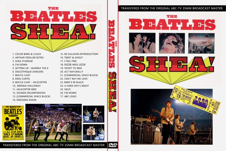 Beatles Shea Stadium - Transferred From Original ABC TV Tapes - DVD - Etsy