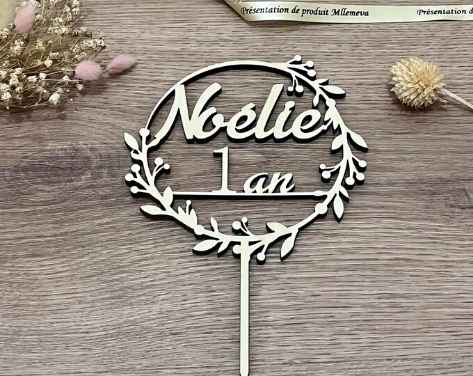 Customizable Cake Toppers Model 3 in Wood - Etsy