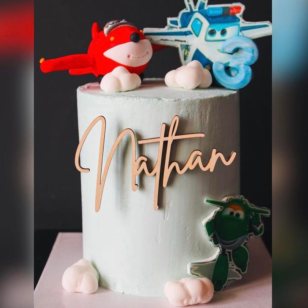 Customizable Wooden nathan Face Topper / Cake / Wedding / - Etsy