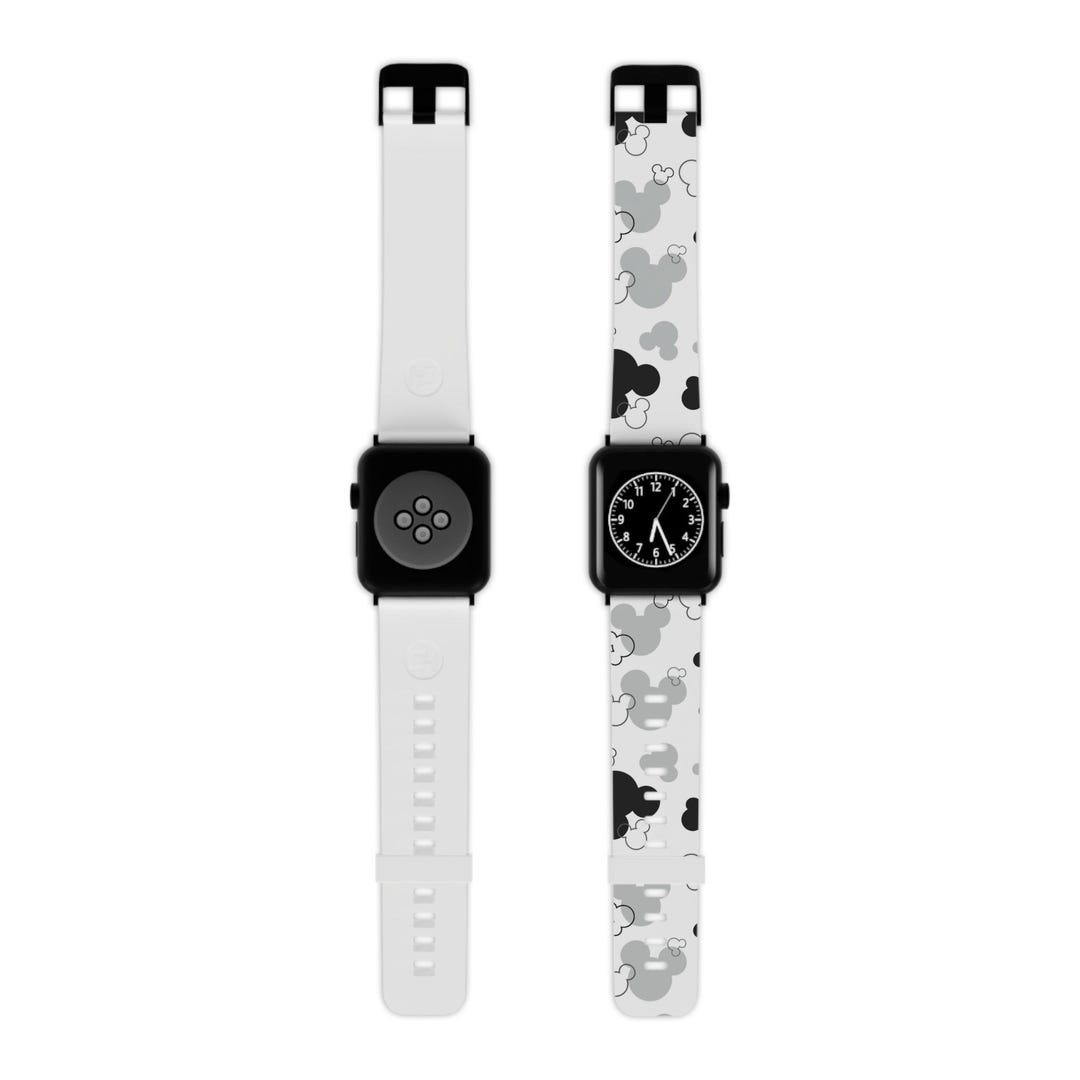 Disney Inspired Apple Watch Band, Mickey Head Silhouette Strap in Black ...