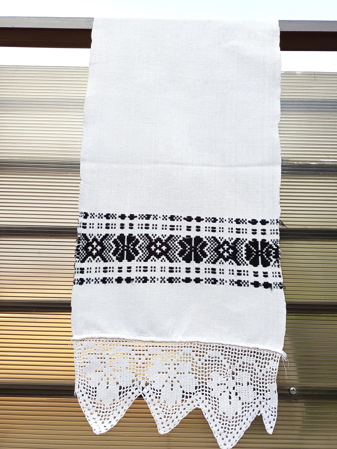 Vintage Romanian Table Runner, Handmade Decorative Table Runner, Boho ...