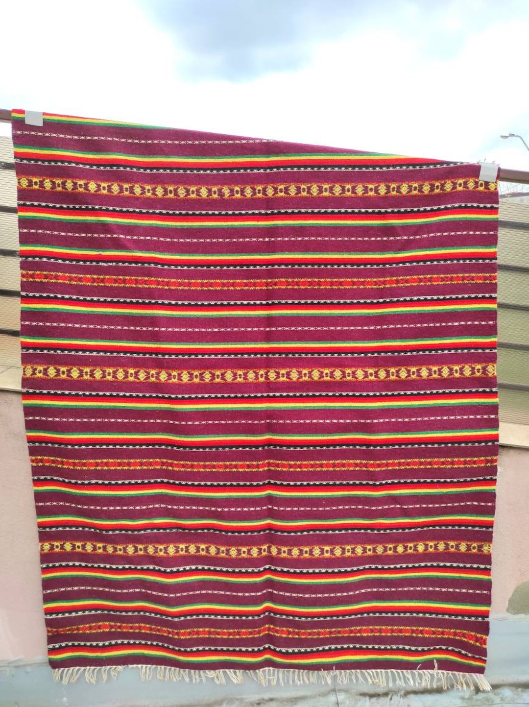 Vintage Romanian Rug,handmade Wool Rug,kelim Transylvanian-maramureș ...