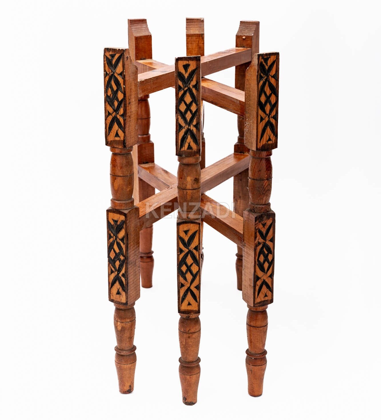 Moroccan Brass Table With Wood Support Hand Made in Fes Morocco by ...