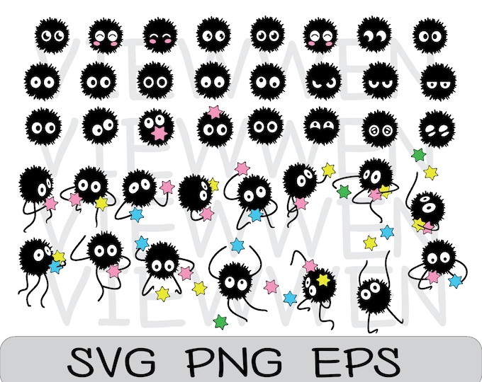 Soot Sprite PNG Digital Download - Etsy