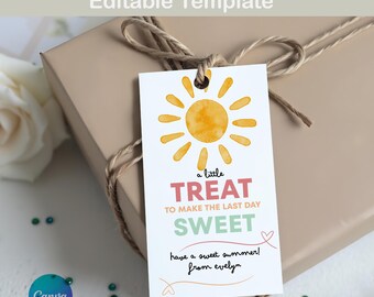 Last Day of School Gift Tag, End of School Year Tag, Teacher ...