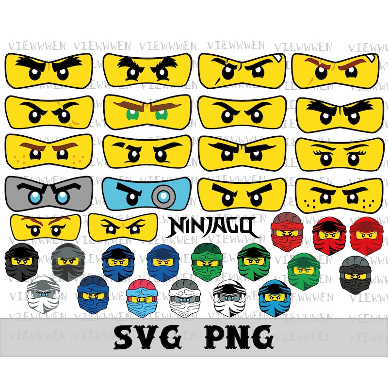 Ninjago Heads - Etsy