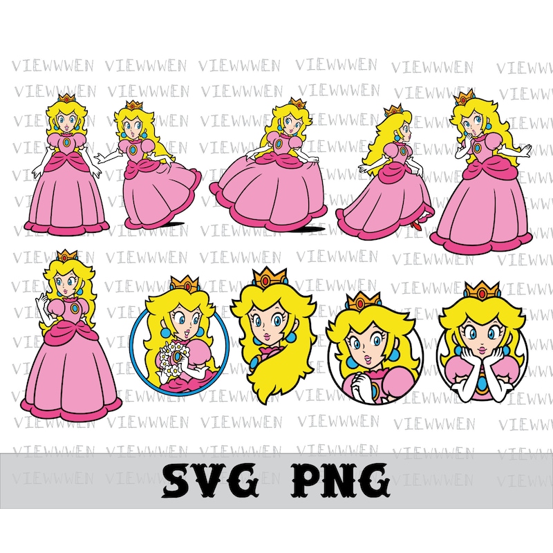 Princess Peach - Etsy