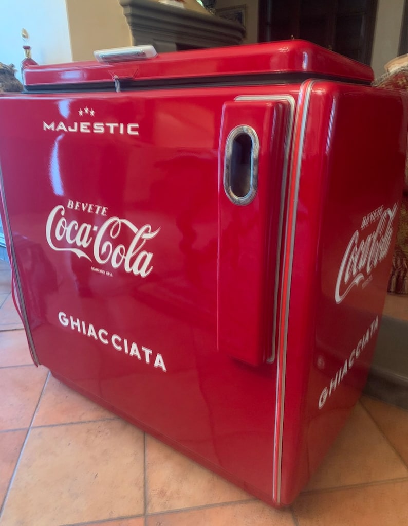 Coca Cola Logo Stickers Kit 7 Pieces Large Icebox Refrigerator ...