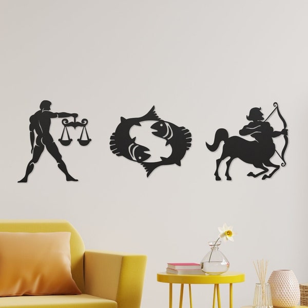 Zodiac Wall Decor - Etsy