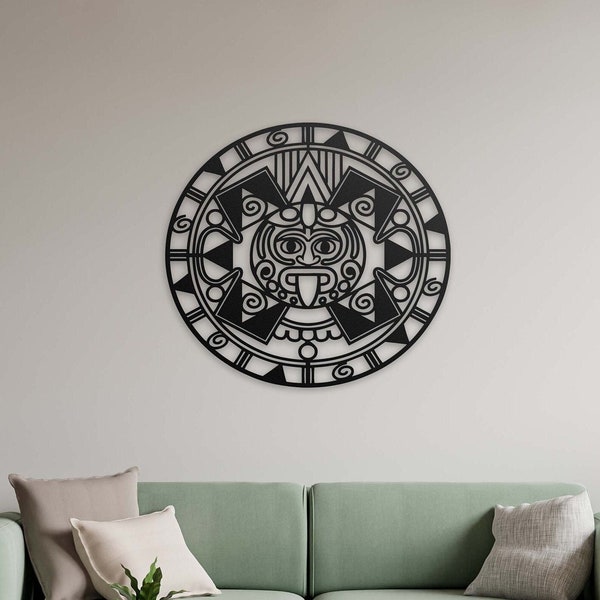 Metal Wall Art Aztec Calendar - Etsy