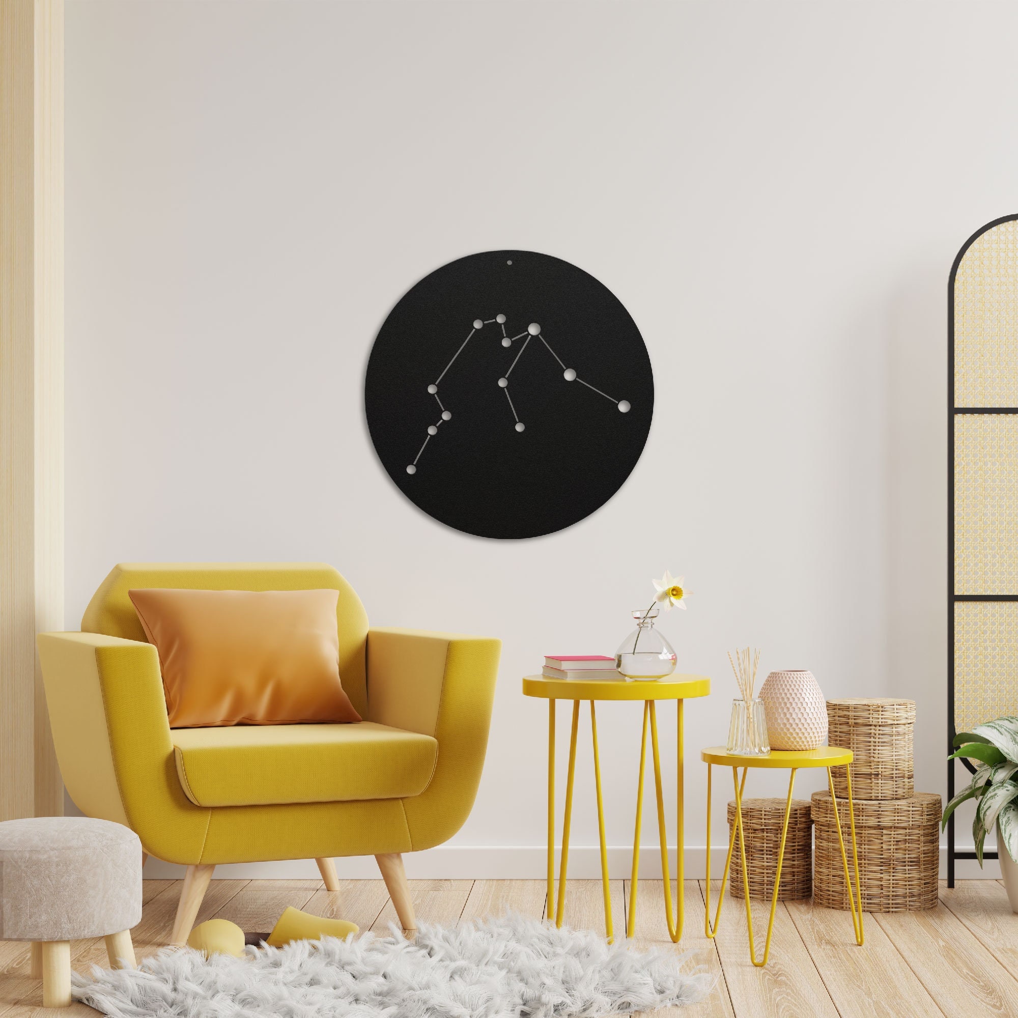 Zodiac Constellations Metal Wall Art Astrology Wall Decor - Etsy