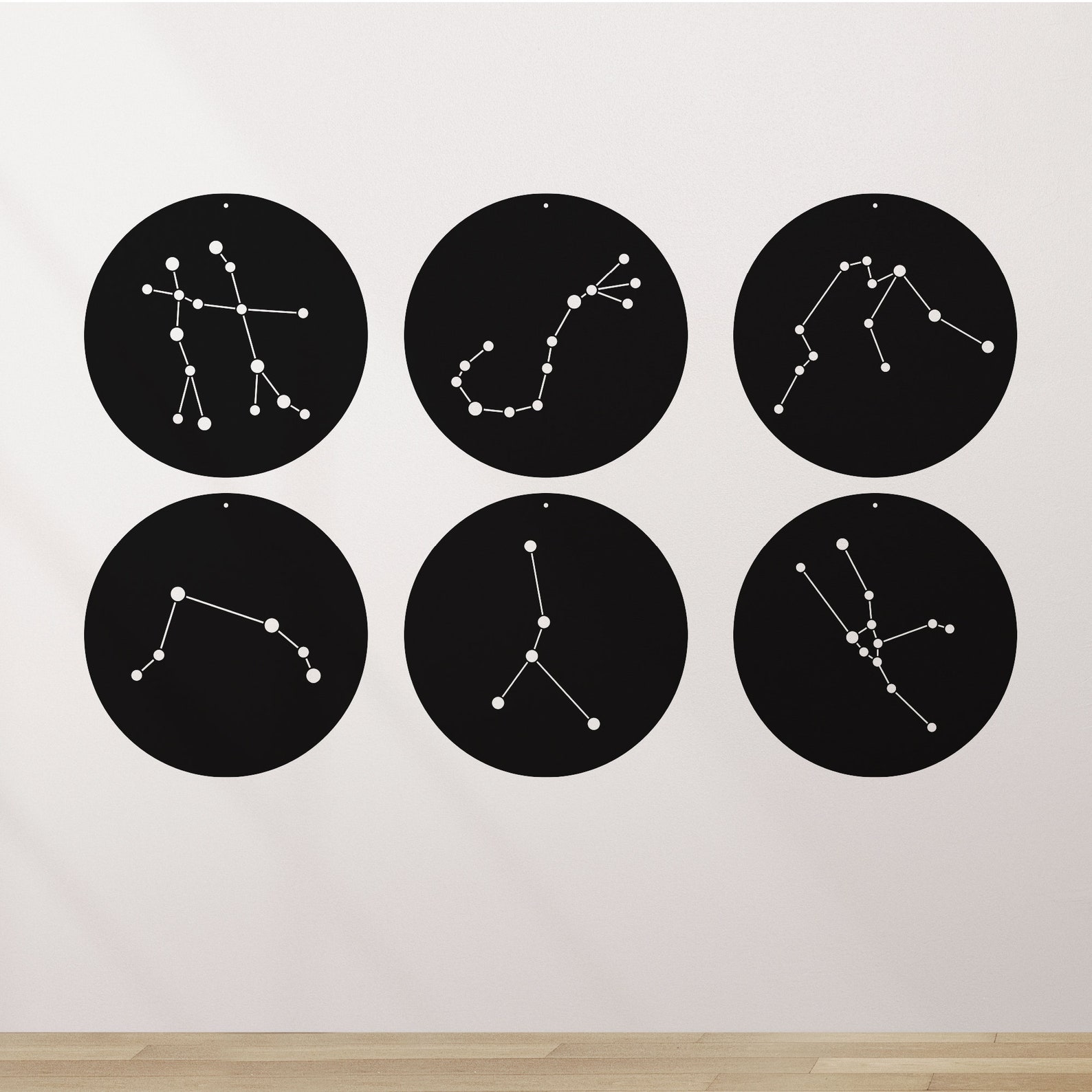 Zodiac Constellations Metal Wall Art Astrology Wall Decor - Etsy