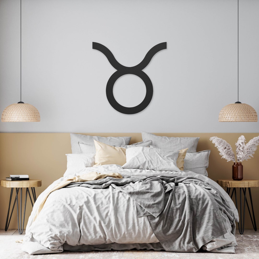 Taurus Metal Wall Art, Modern Metal Art, Zodiac Wall Art for Astrology ...