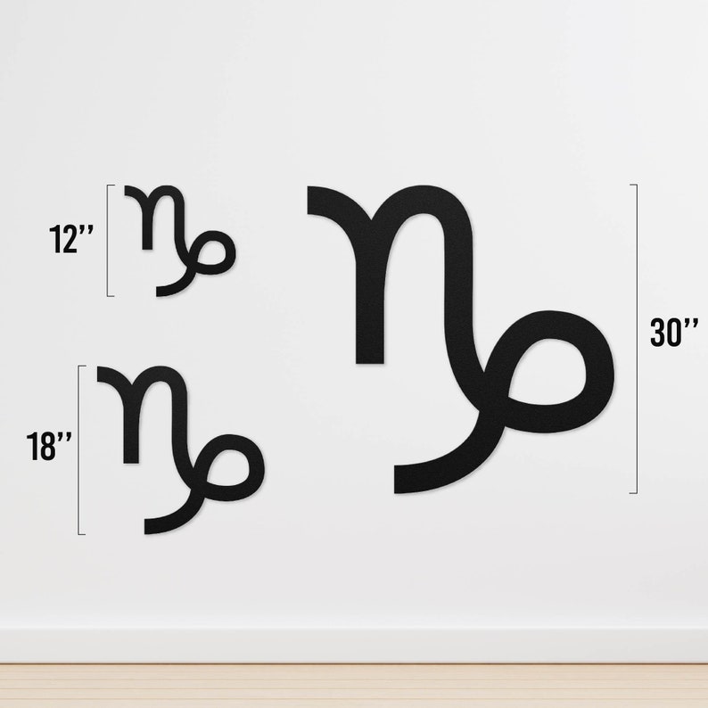 Capricorn Metal Wall Art: Modern Zodiac Astrology Decor - Etsy