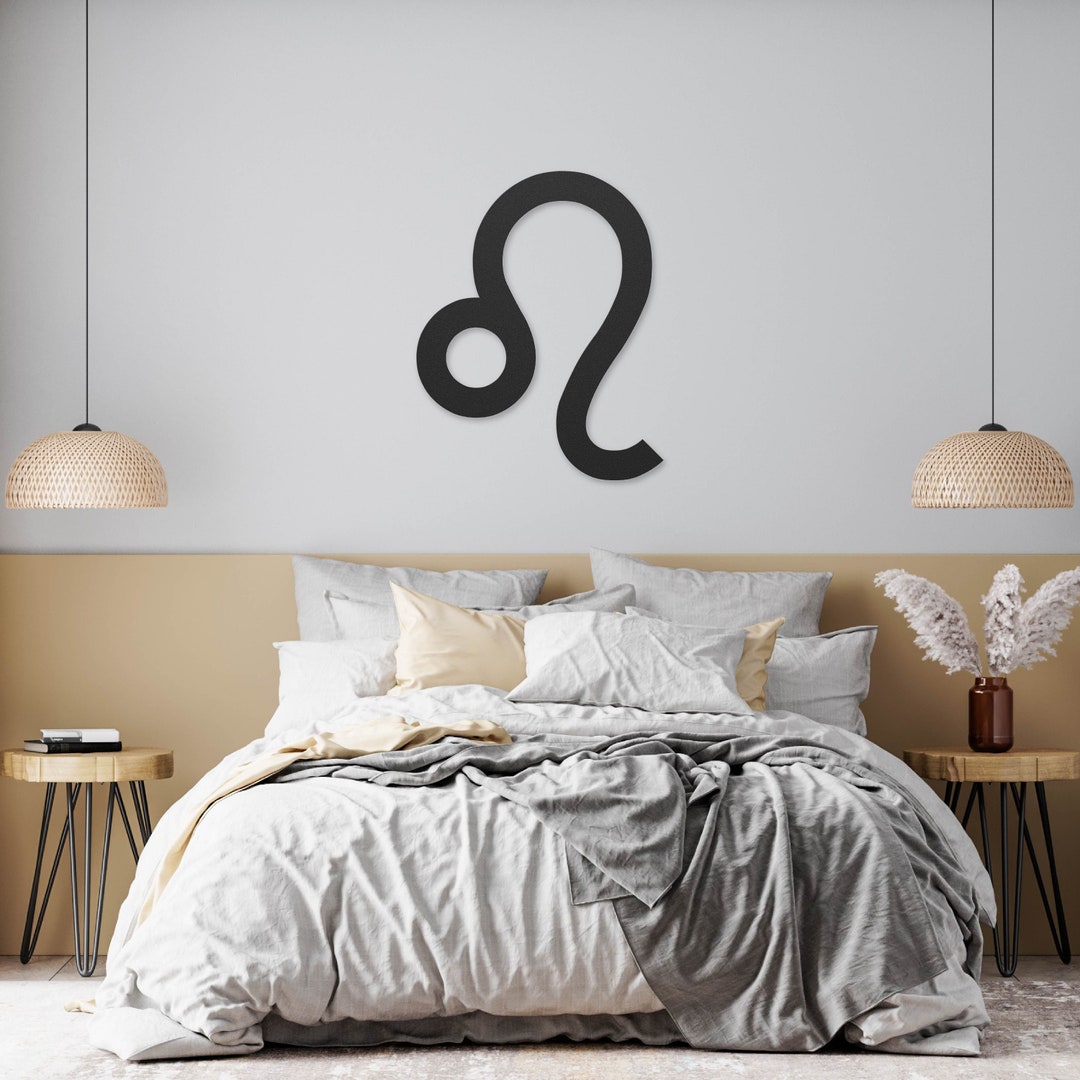 Leo Metal Wall Art, Modern Metal Art, Zodiac Wall Art for Astrology ...