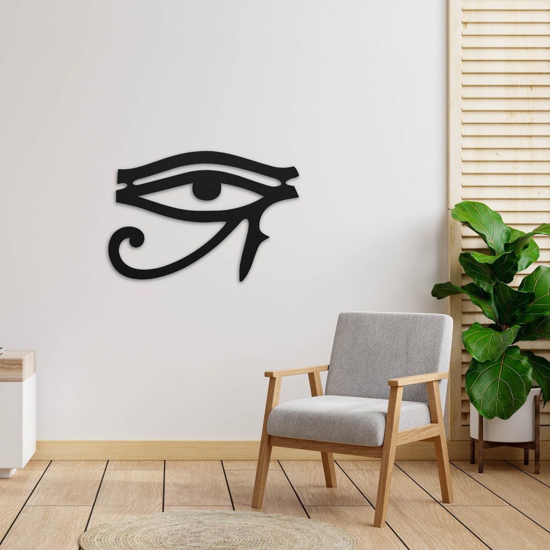 Eye of Ra Metal Wall Art Egyptian Home Decor & Spiritual Protection ...