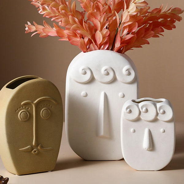Face Modern Vase - Etsy