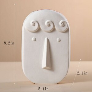 Modern Art Human Face Ceramic Vase Ornaments Living Room Dried - Etsy