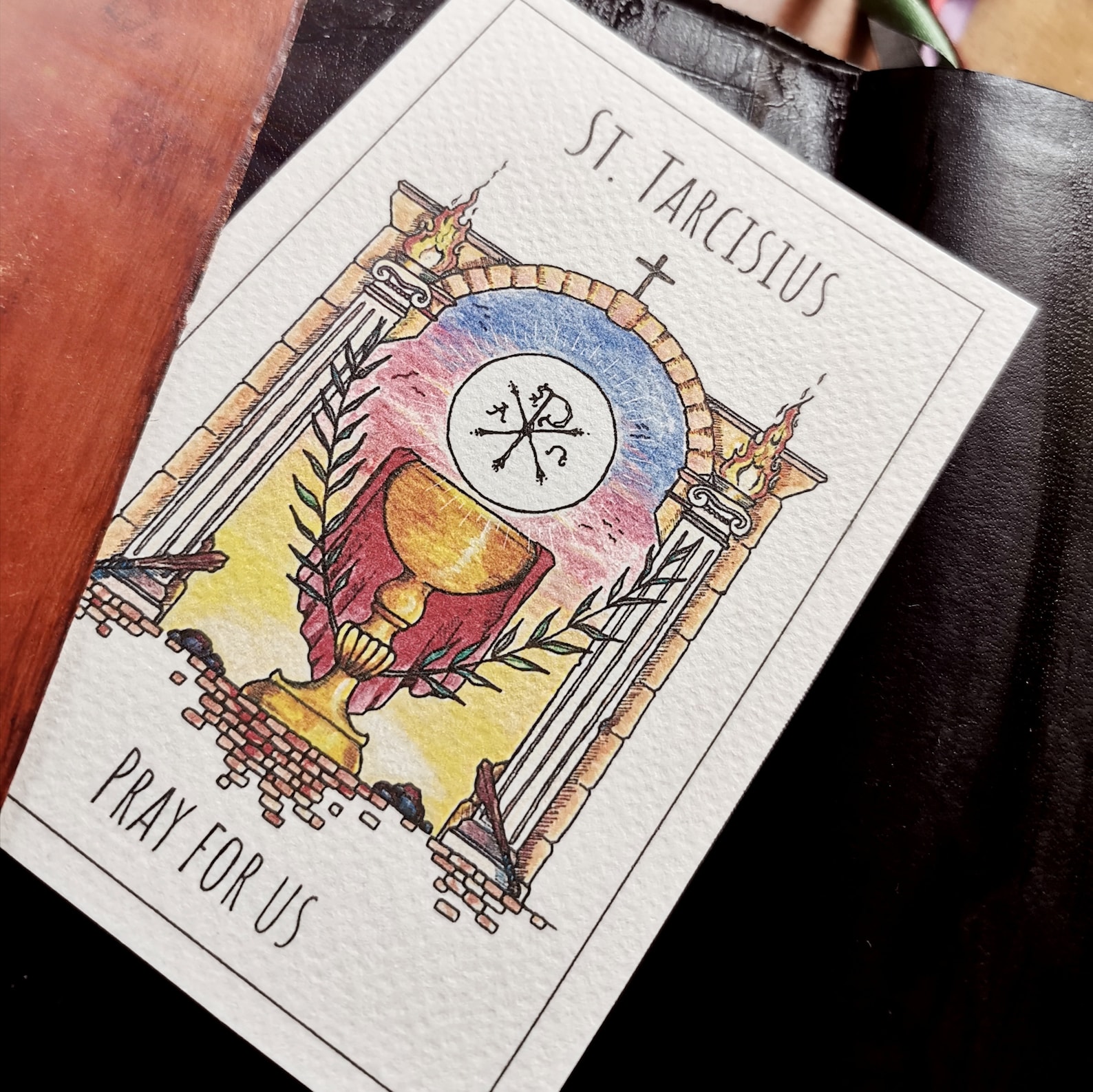 St. Tarcisius Card, Instant Digital Download, Saint Card, Confirmation ...