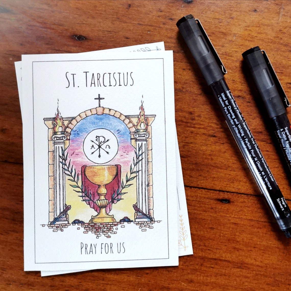 St. Tarcisius Card, Instant Digital Download, Saint Card, Confirmation ...