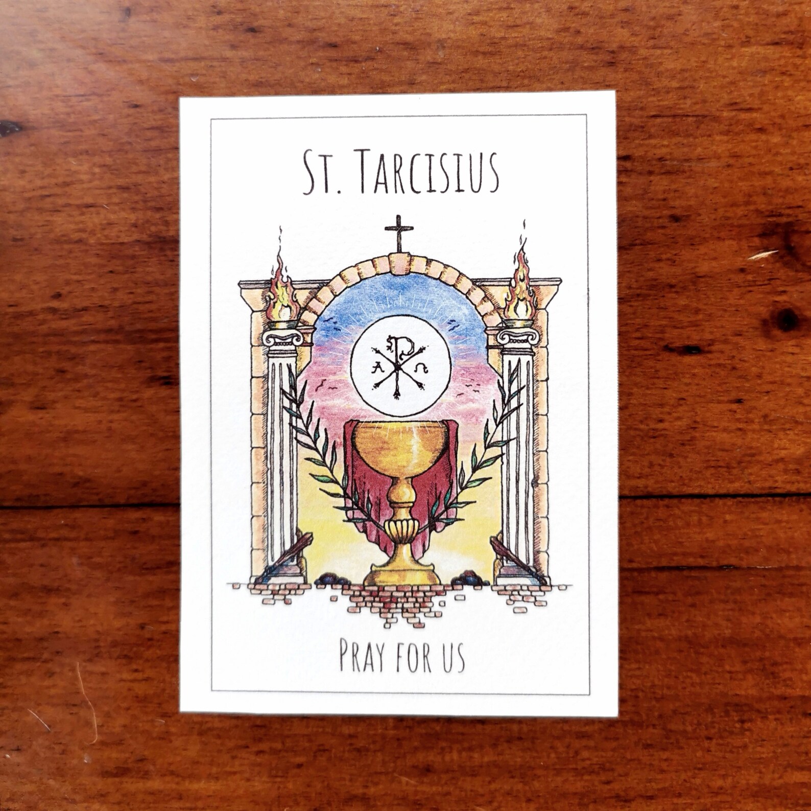 St. Tarcisius Card, Instant Digital Download, Saint Card, Confirmation ...