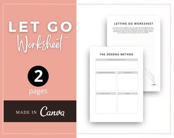 Letting Go Worksheet - Etsy
