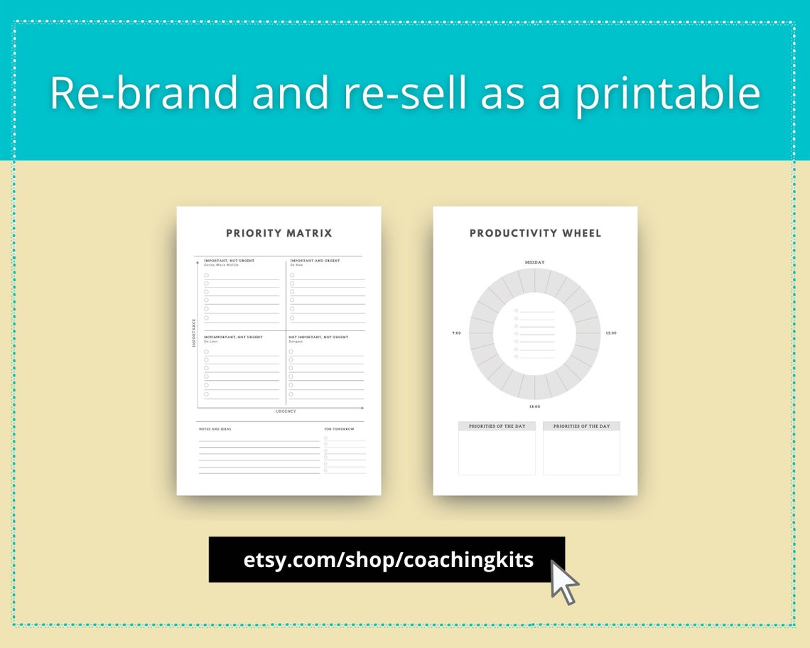 CANVA Priority Matrix Instant Download Editable Canva - Etsy