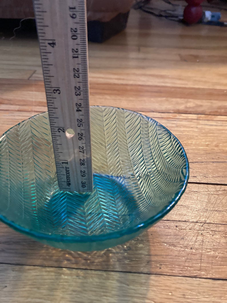 Small Green Glass Bowl - Etsy