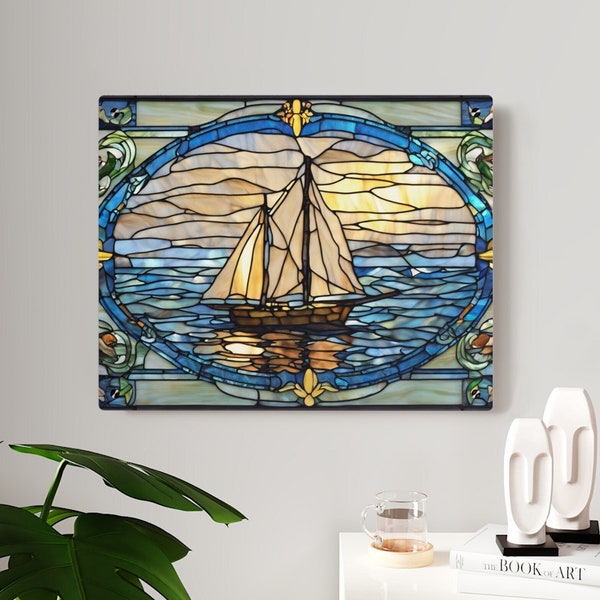 Stained Glass Sailboat - Etsy