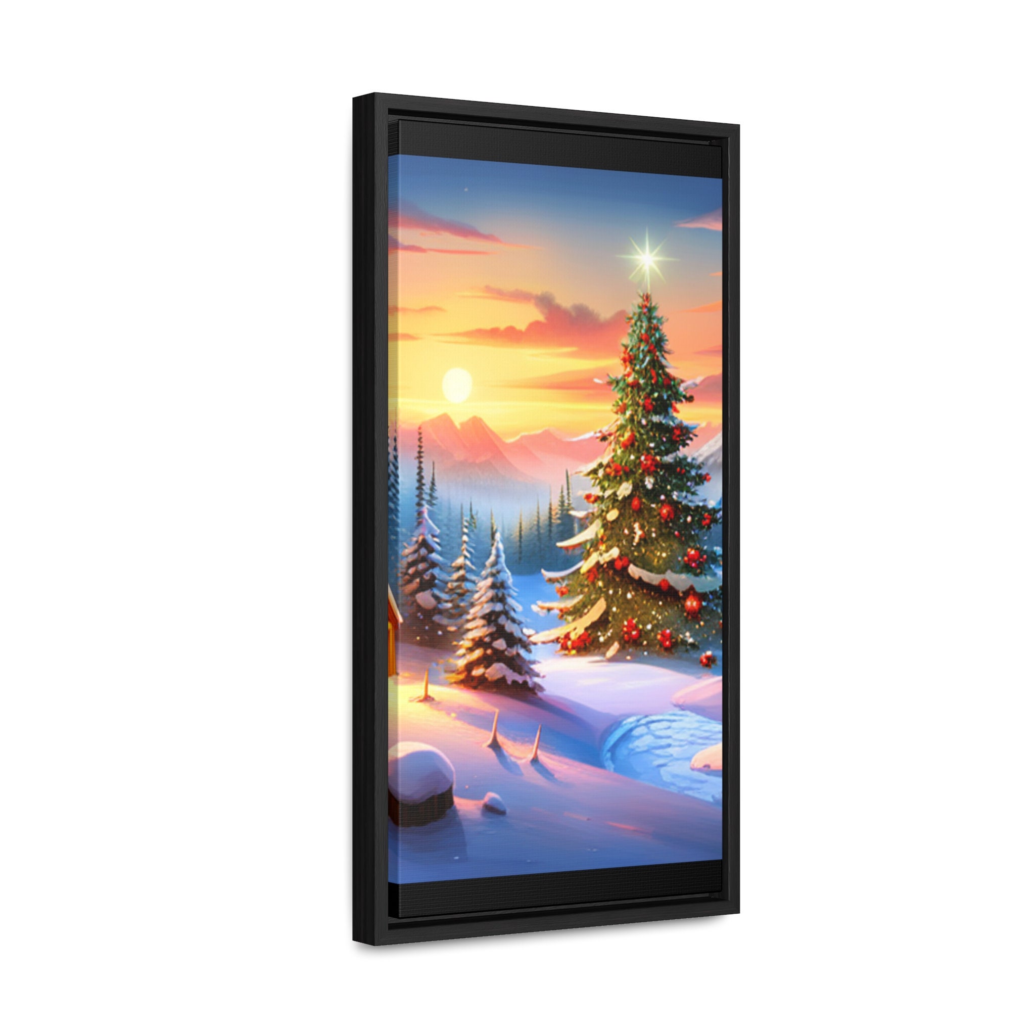 Christmas Tree Outdoors Gallery Canvas Wraps Vertical Frame - Etsy