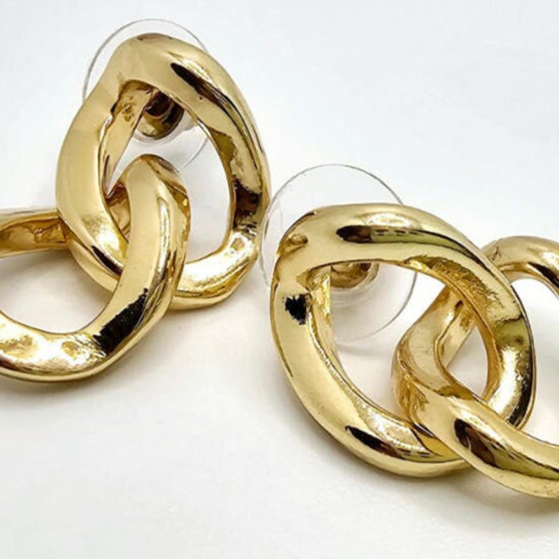 Bold Chunky Earrings - Etsy