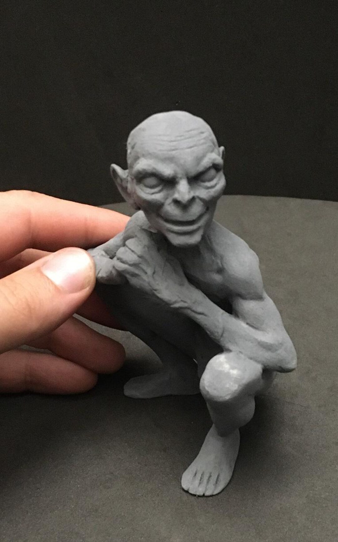 Goblin Full Body Figure, Plastic Replica of Clay Sculpture - Etsy