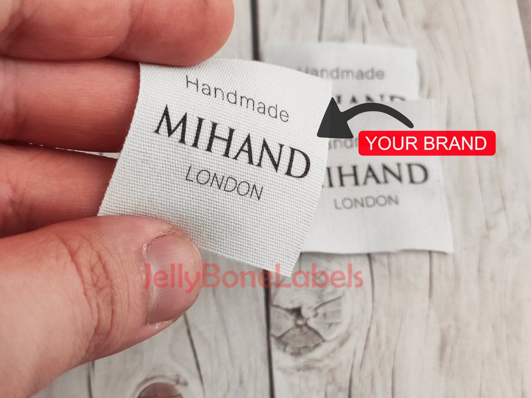 Simple Name Tag Cotton Label Customized - Etsy