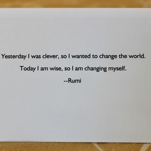 Rumi Note Card: "stages of Development" - Etsy
