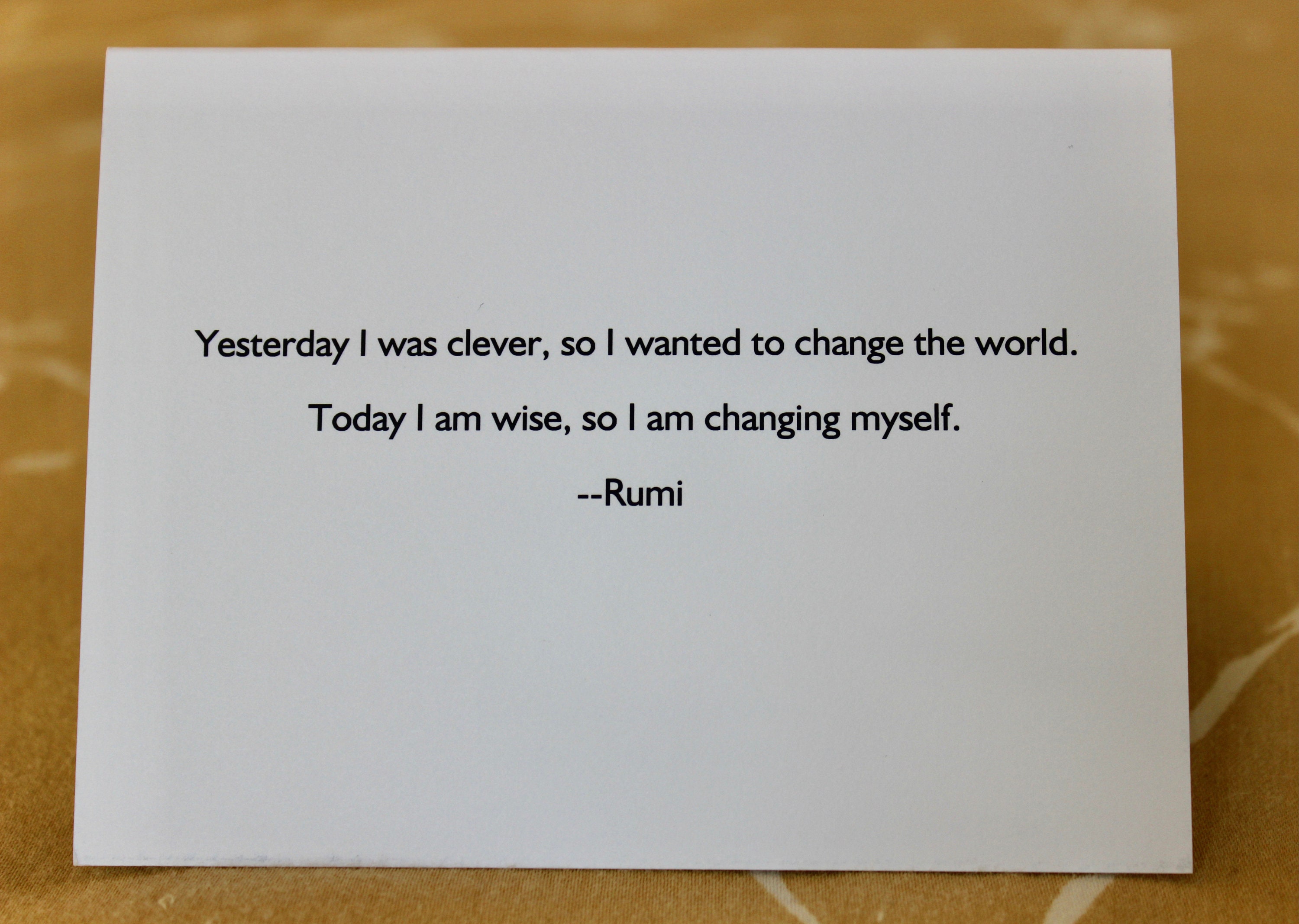 Rumi Note Card: "stages of Development" - Etsy