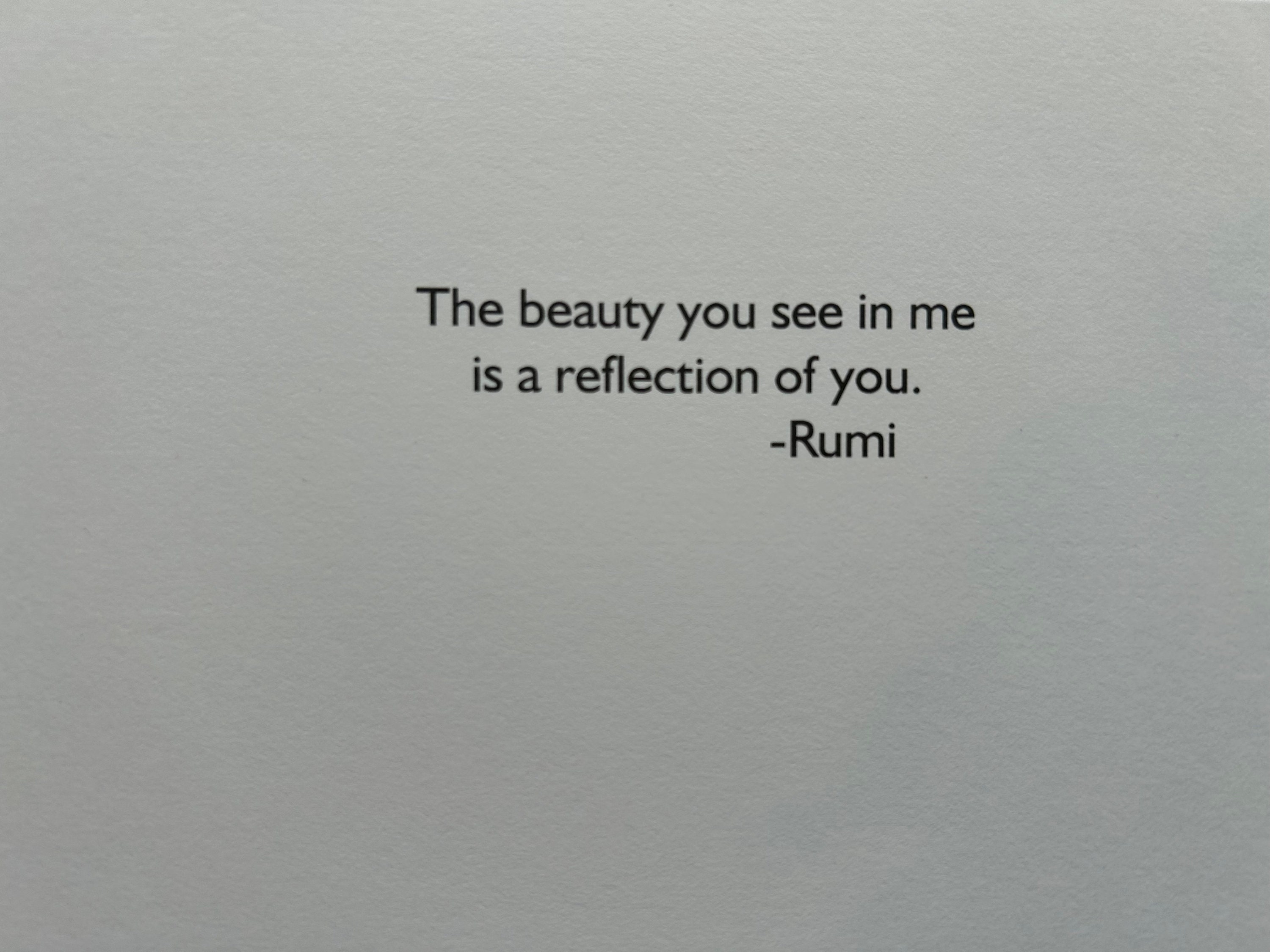 Rumi Note Card: "reflections" - Etsy
