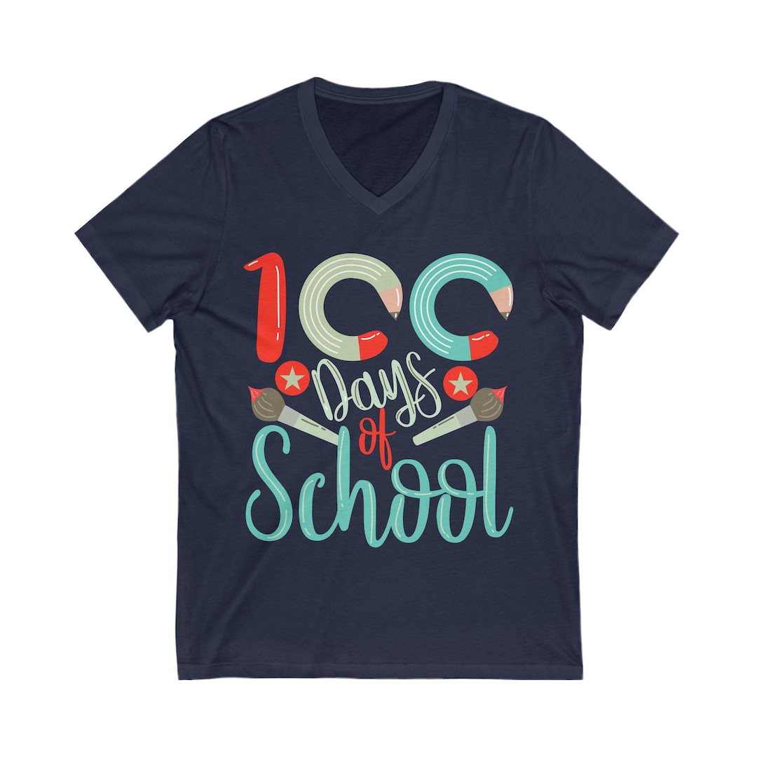 One Hundred Days of School T-shirt, 100 Days Smarter Tee, Fun 100th Day ...