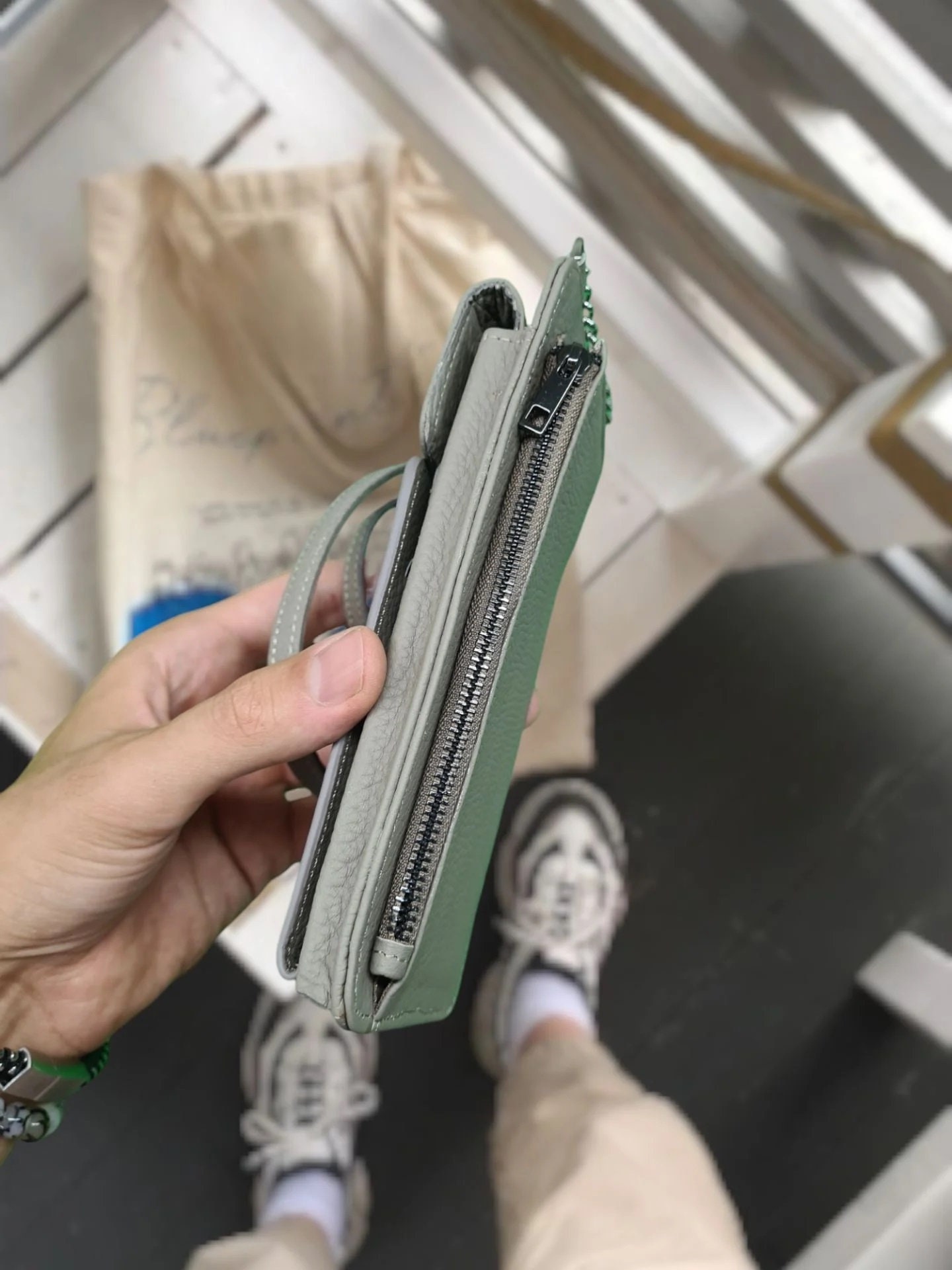 Leather Neck Strap Phone Wallet Dazzle With Unique Design and ...