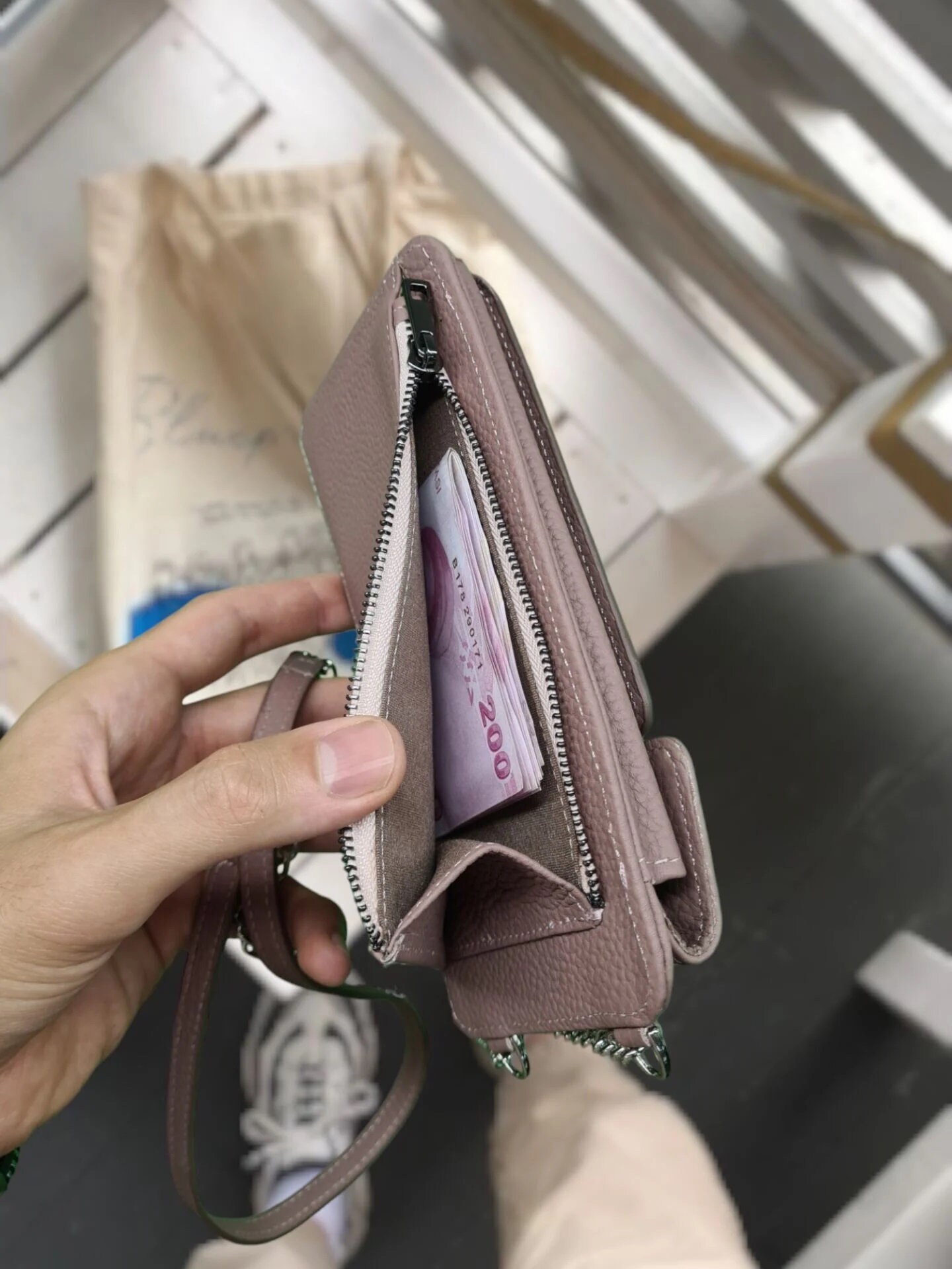 Leather Neck Strap Phone Wallet - Dazzle With Unique Design and ...