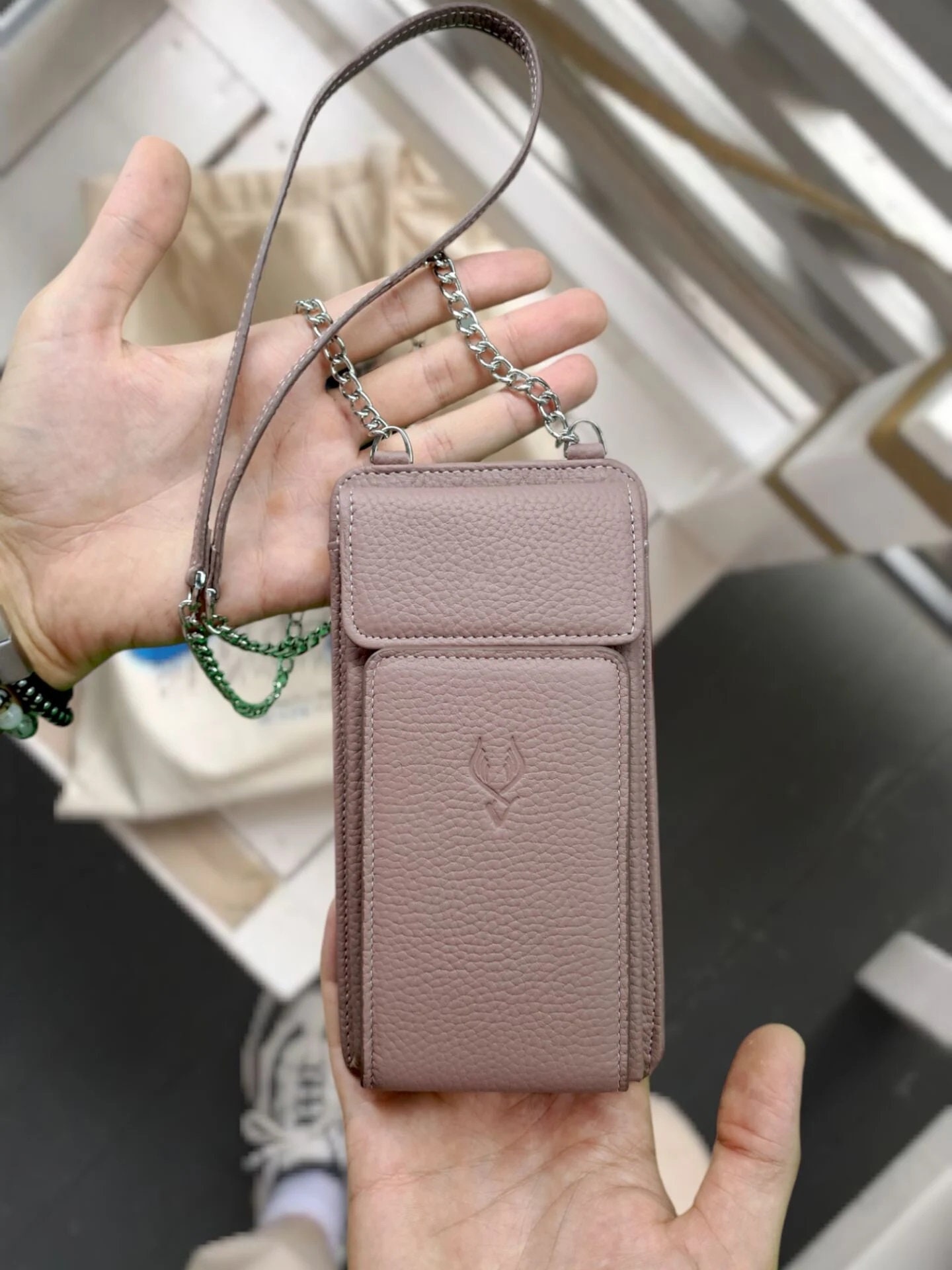 Leather Neck Strap Phone Wallet - Dazzle With Unique Design and ...