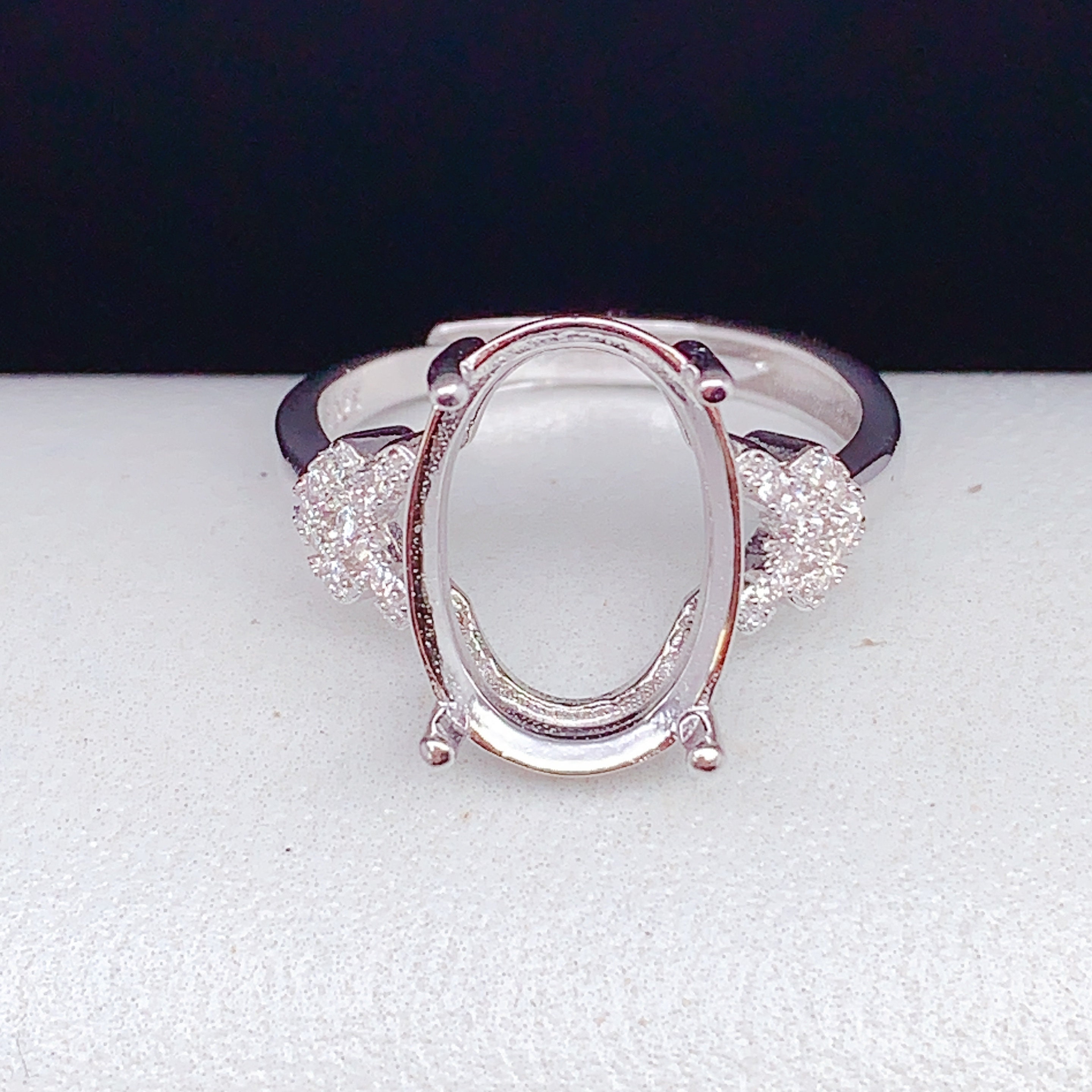 DIY Solid Silver Ring Empty Setting Blank Jewelry Setting - Etsy