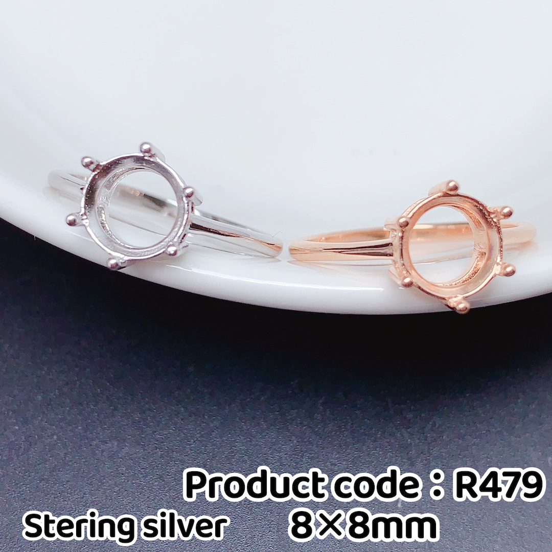 Blank Jewelry Ring Settings Silver 925. DIY Solid Silver Ring Empty ...