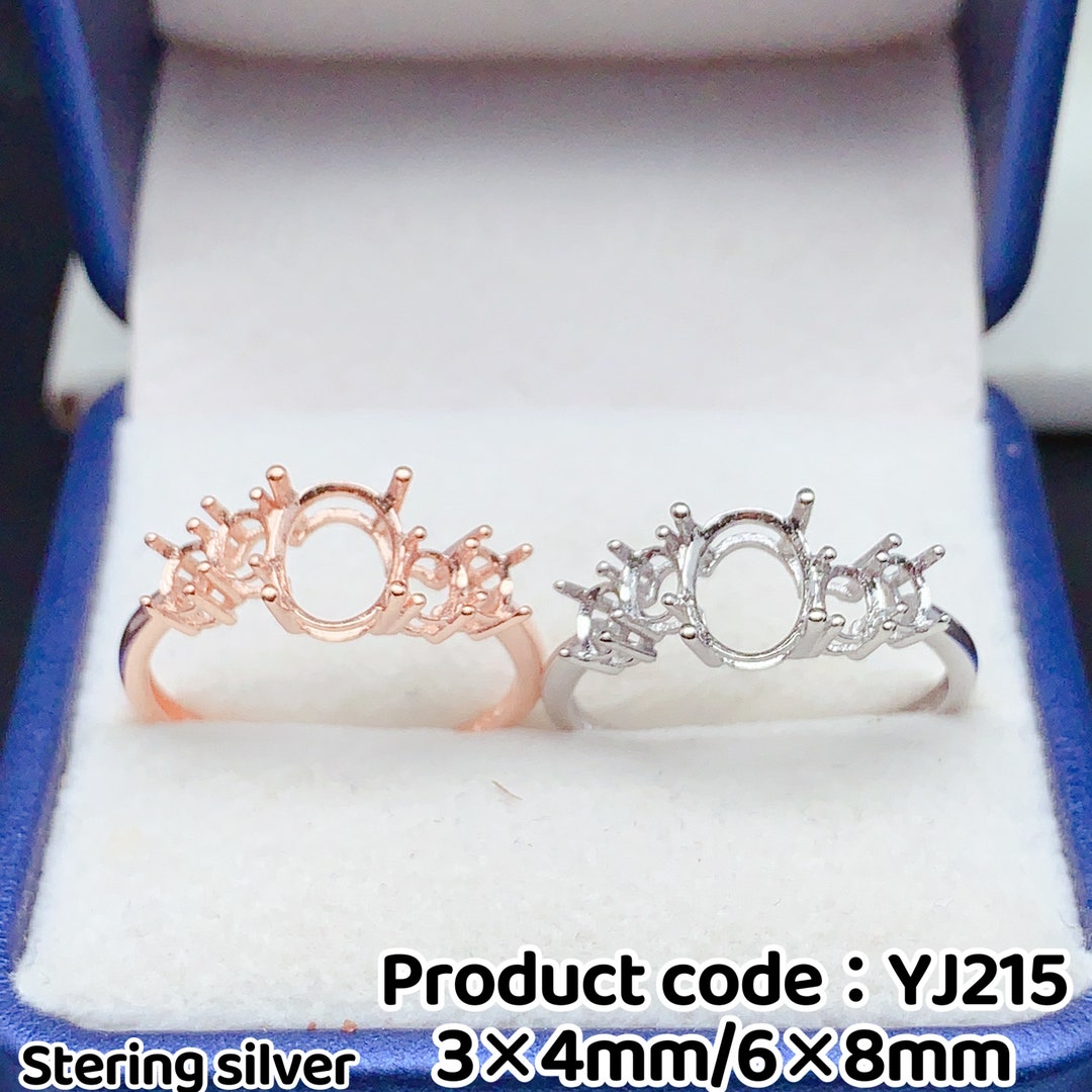 DIY Sterling Silver Ring Setting: Blank Jewelry, Adjustable Design - Etsy