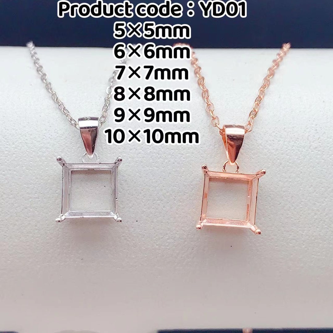 Empty Setting Silver 925, Blank Jewelry Setting Sterling Silver, DIY ...